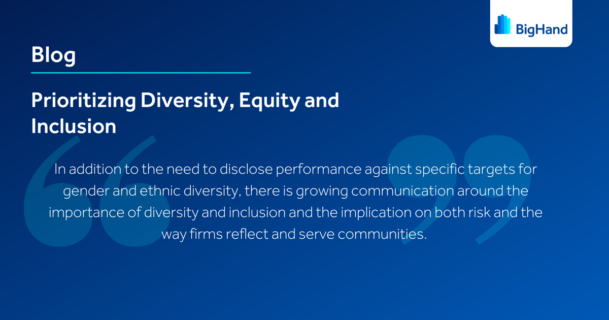 Prioritizing Diversity, Equity and Inclusion