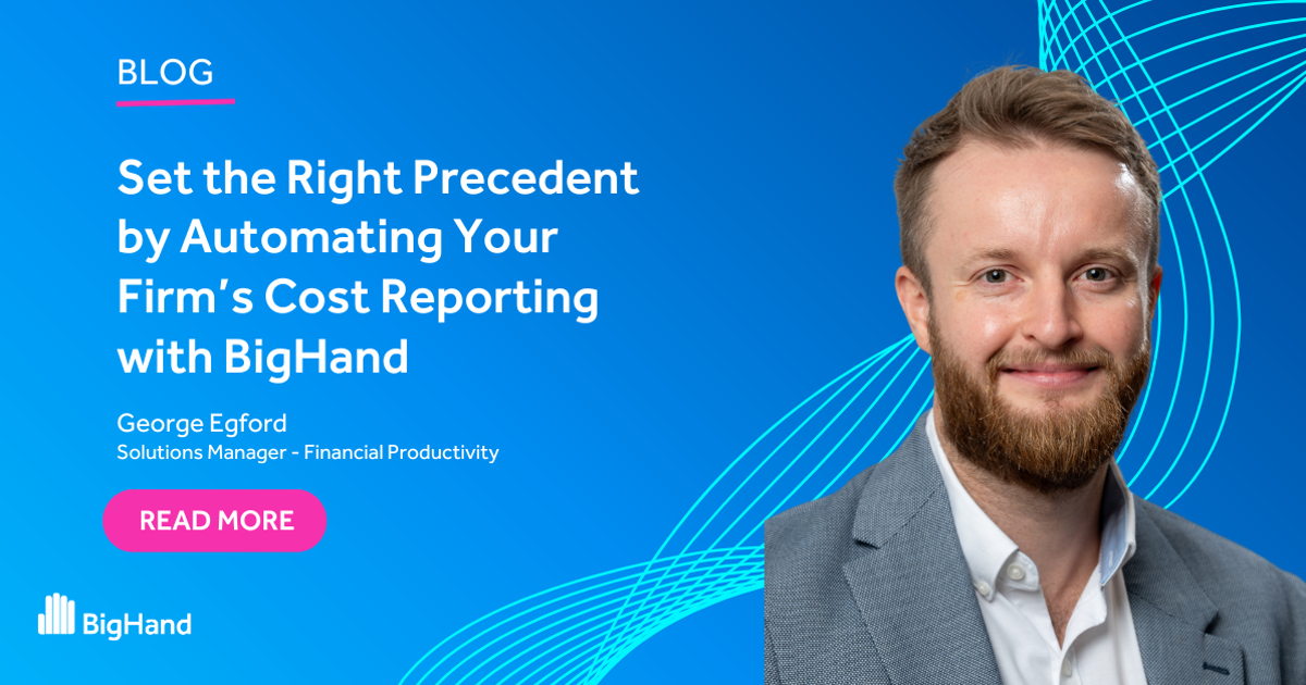 Set the Right Precedent by Automating Your Firm’s Cost Reporting with ...