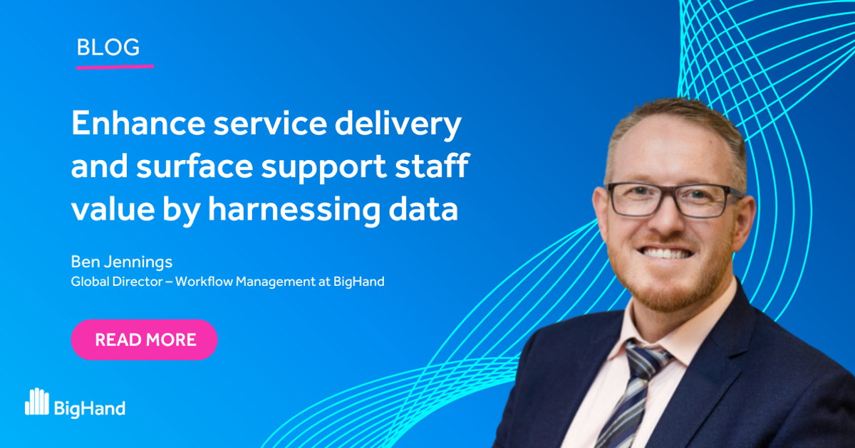 Enhance service delivery and surface support staff value by harnessing data