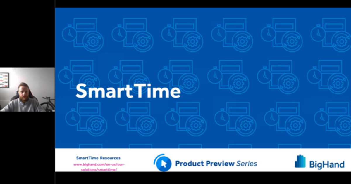 Webinar: Product Preview Series - SmartTime