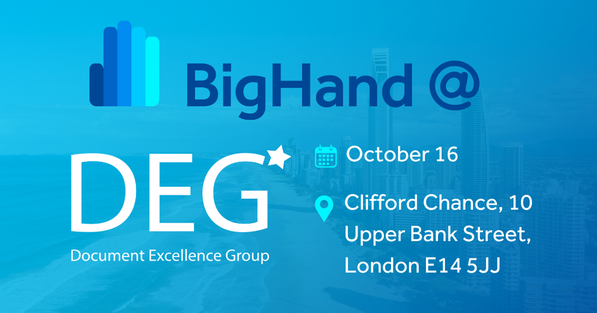 Document Excellence Day | BigHand