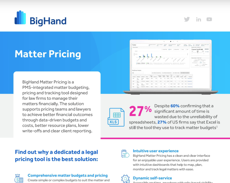 Matter Pricing Resources | BigHand