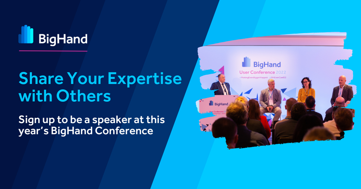BigHand Conference Speaker Interest