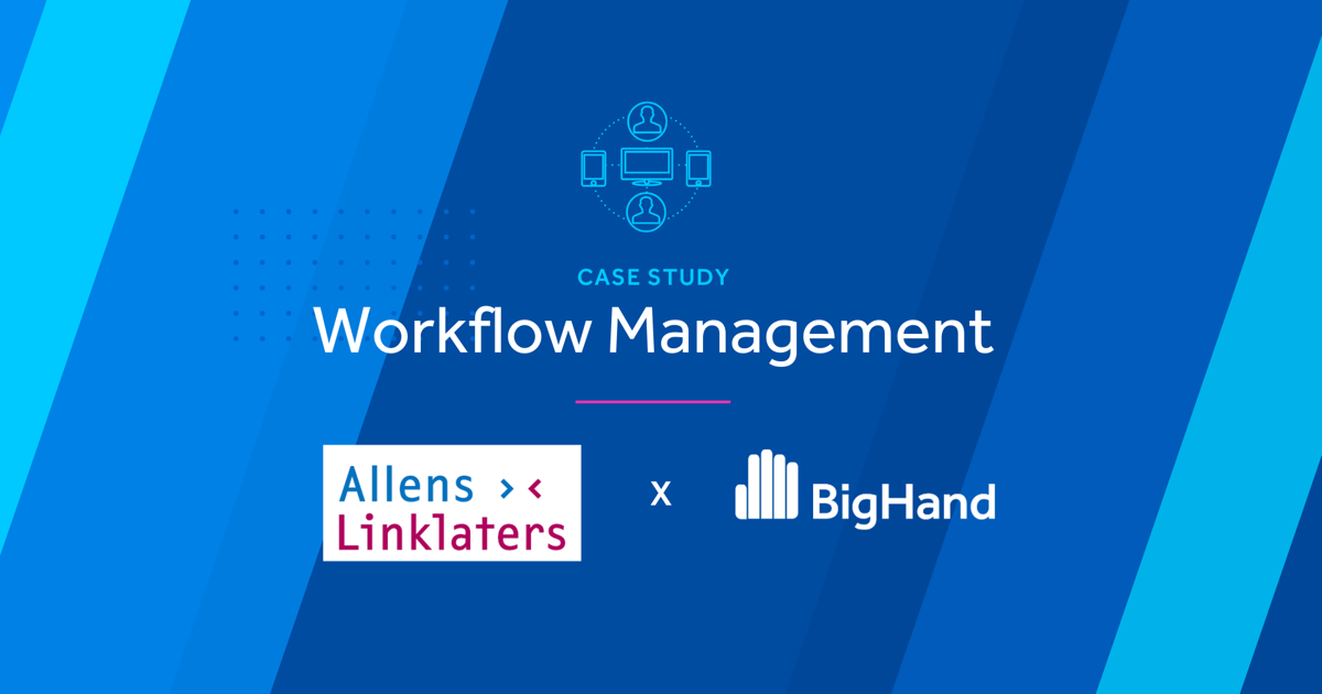 Client Video Testimonial: Allens on BigHand Workflow Management