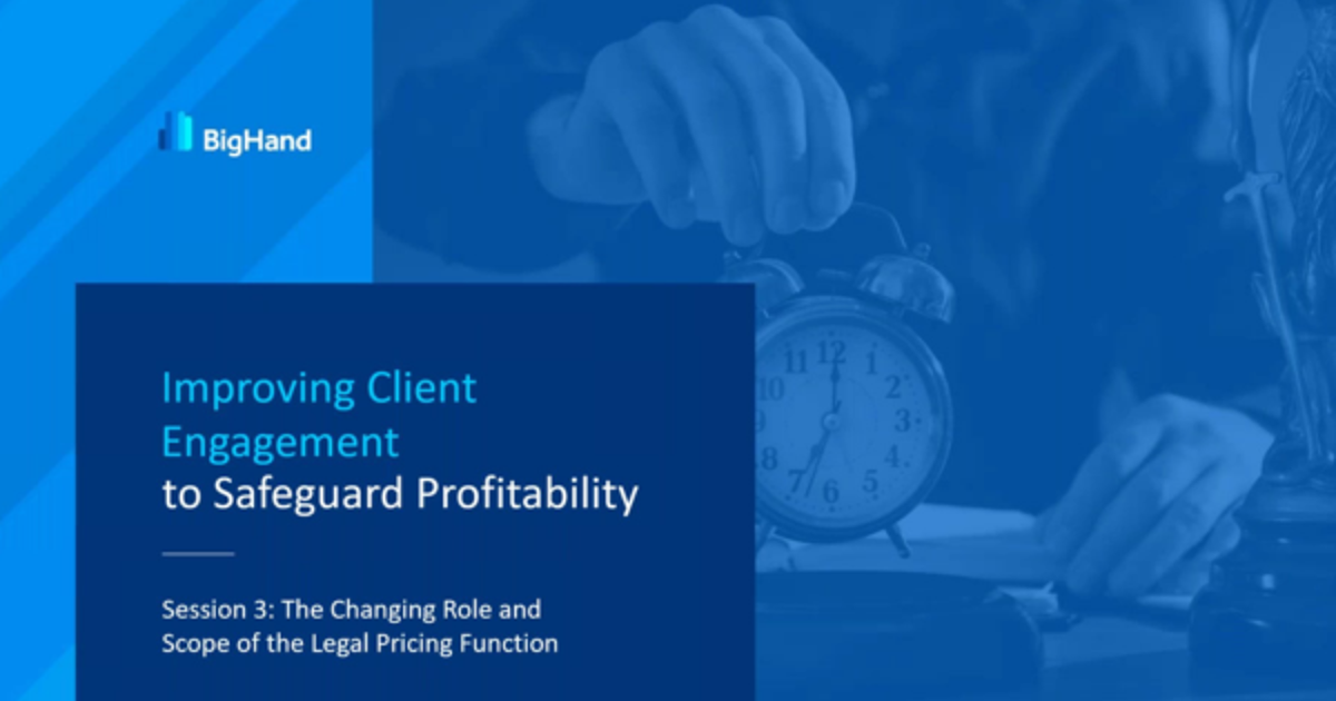 Webinar: Pricing for Profit Series - The Changing Role and Scope of the ...