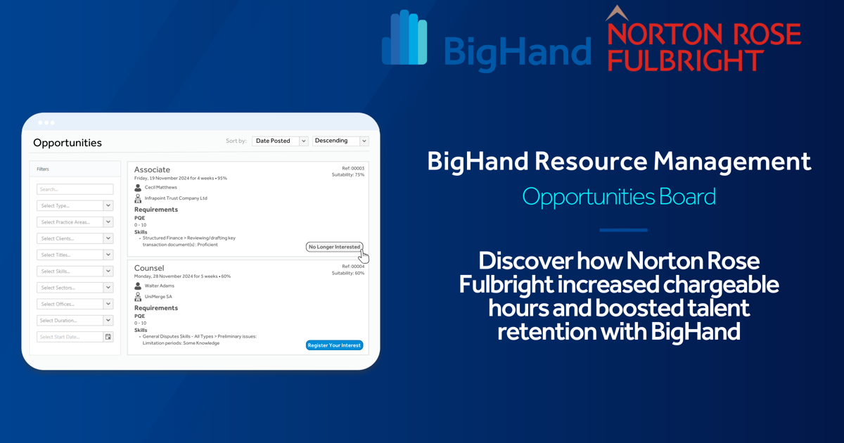 Watch: Norton Rose Fulbright Increase Chargeable Hours and Improve ...