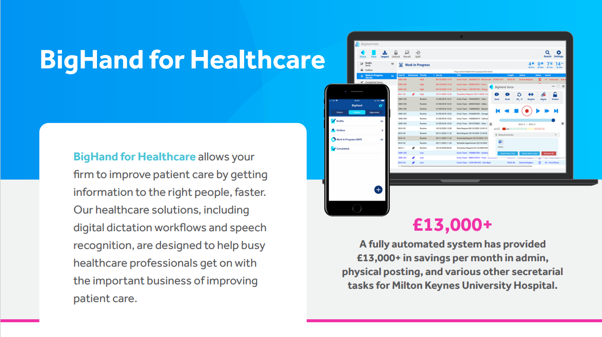 BigHand for Healthcare Resources | BigHand