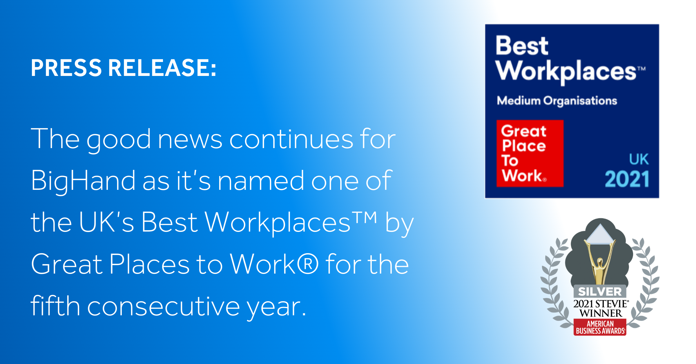 BigHand named one of the UK’s Best Workplaces™ by Great Places to Work ...