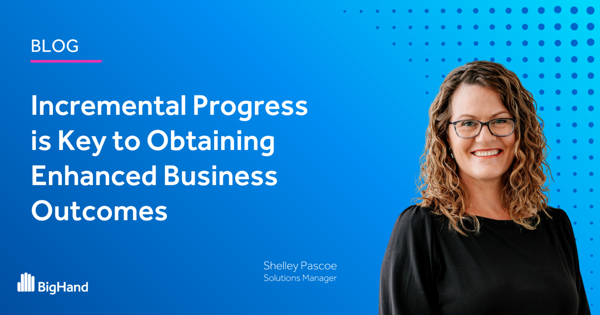 Incremental Progress is Key to Obtaining Enhanced Business Outcomes