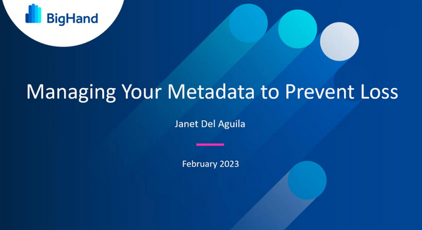 Metadata Management Resources | BigHand