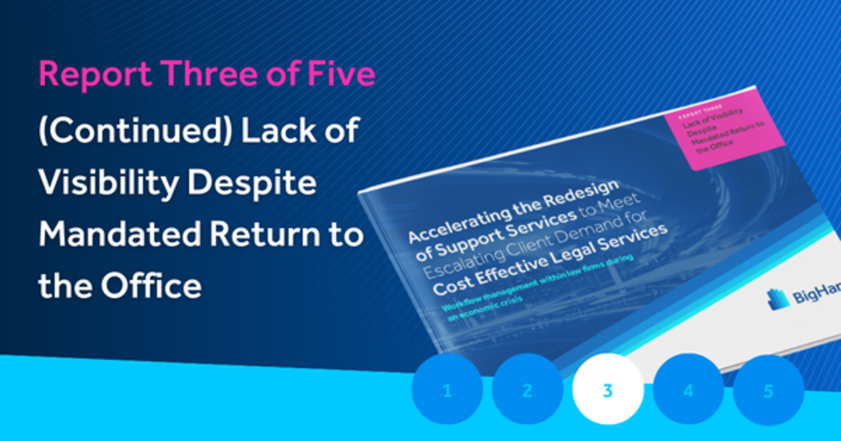 (Continued) Lack of Visibility Despite Mandated Return to the Office