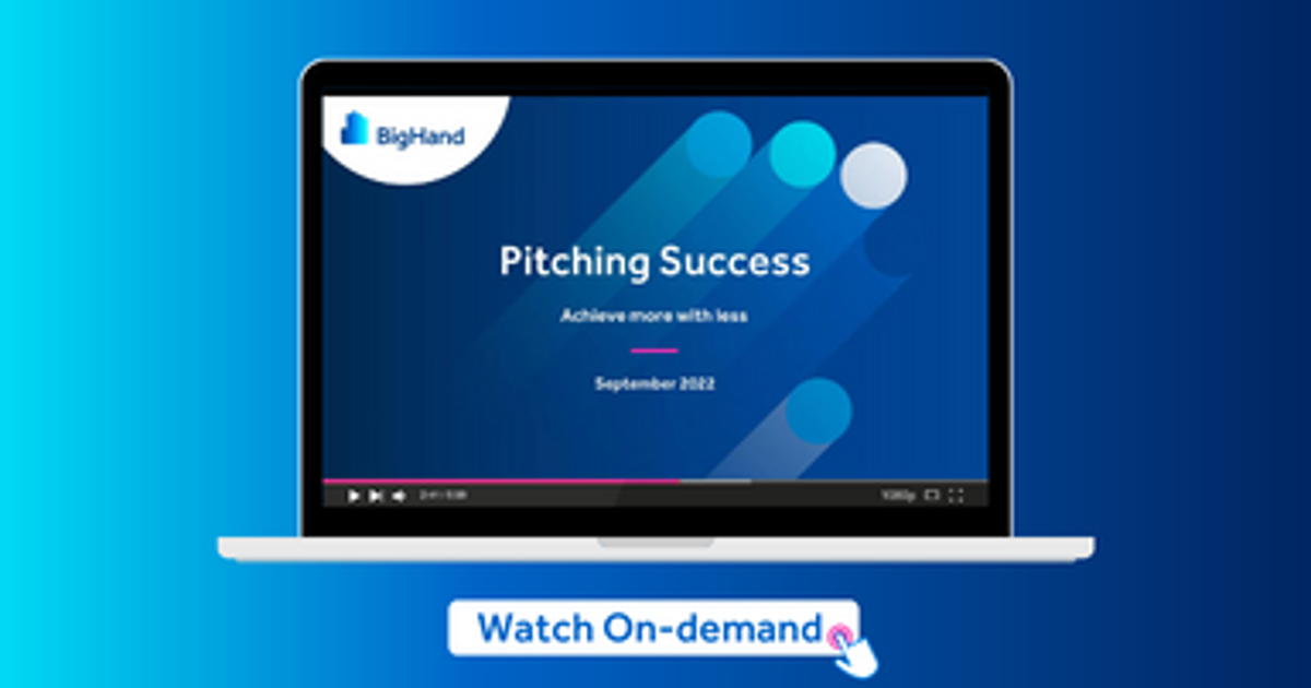 Webinar: Pitching Success - Achieve More with Less