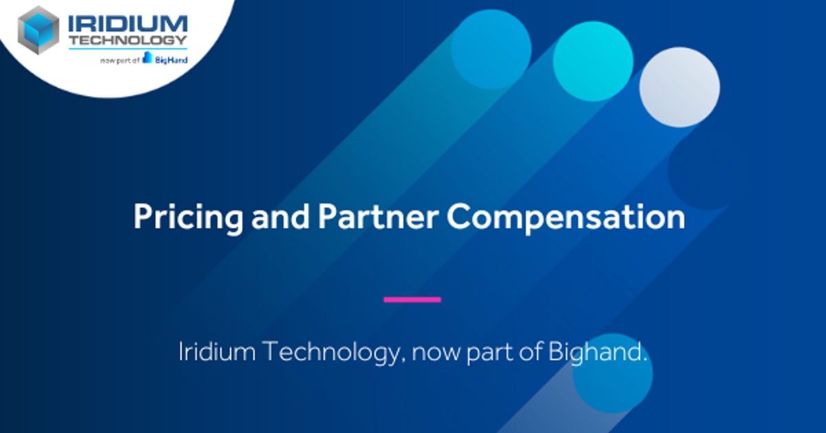 Webinar: Pricing and Partner Compensation