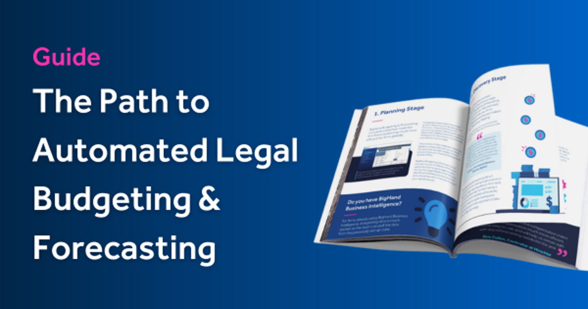 The Path to Automated Legal Budgeting & Forecasting