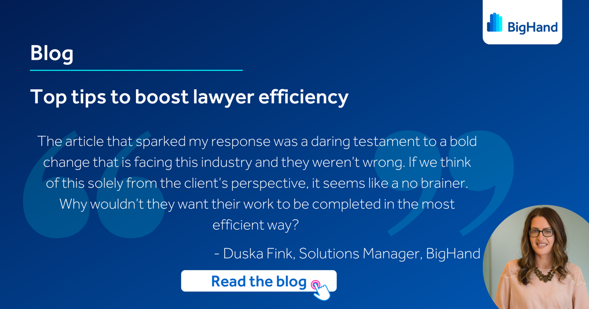 Top tips to boost lawyer efficiency