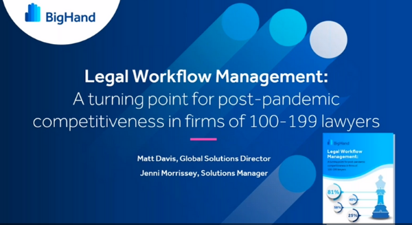 Webinar: Legal Workflow Management - A Turning Point for Post-pandemic ...